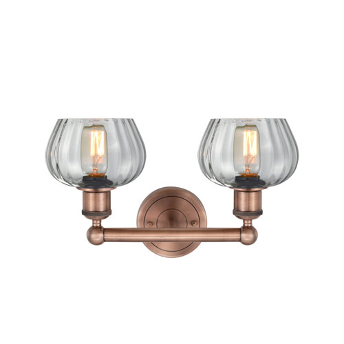Copper Bathroom Vanity Lighting You'll Love | Wayfair