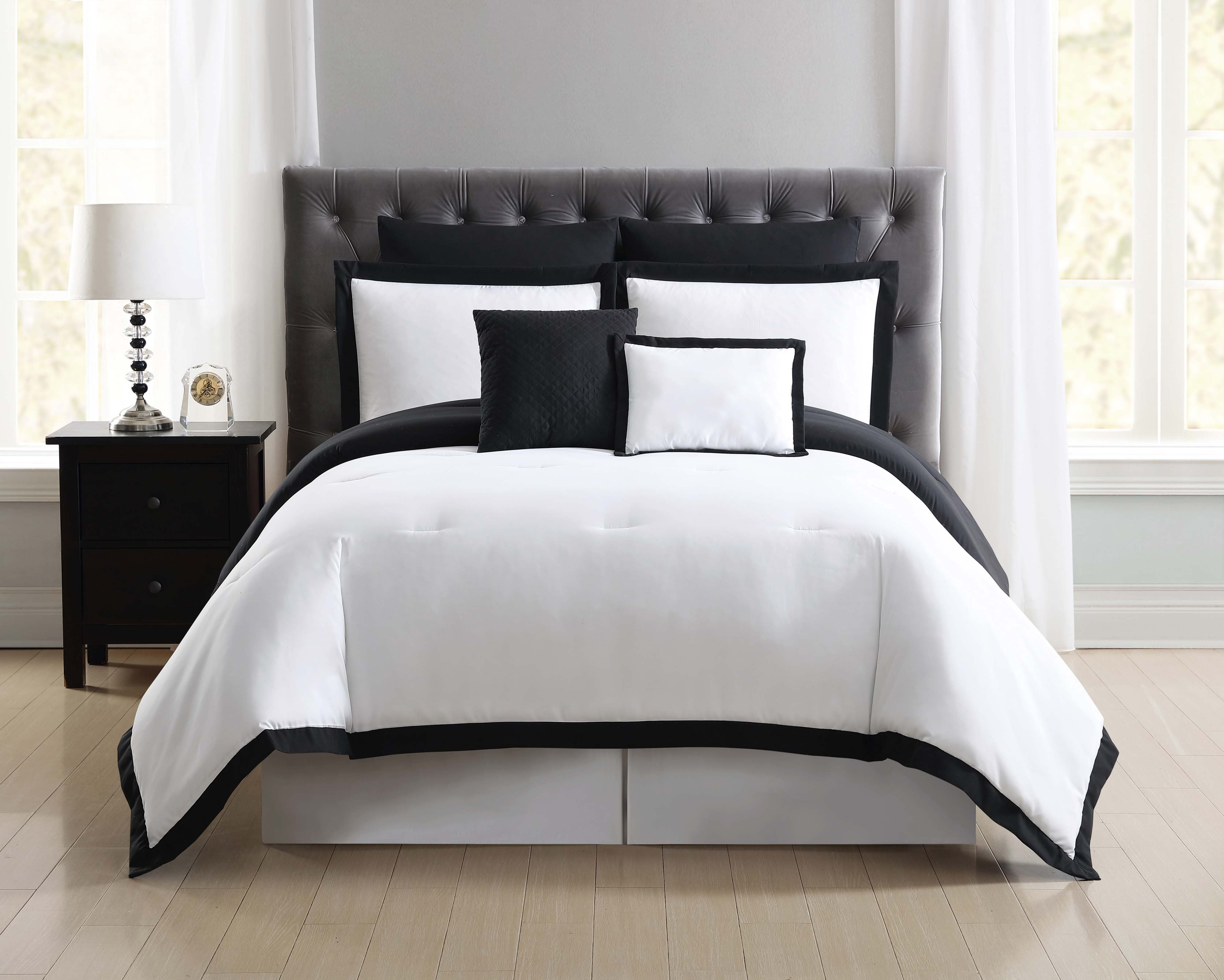 Truly Soft Everyday Microfiber Modern & Contemporary 7 Piece Comforter ...
