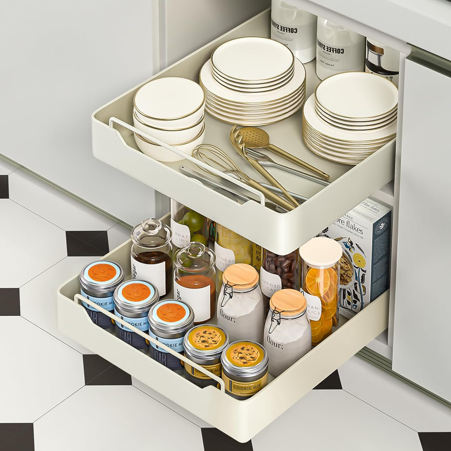 Mint Pantry® Kellen Pull Out Cabinet Organizer With Adhesive 1Pack ...