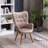 Canora Grey Velvet Armchair - Stronger Solid Wood Legs, Seat Pad Silky ...
