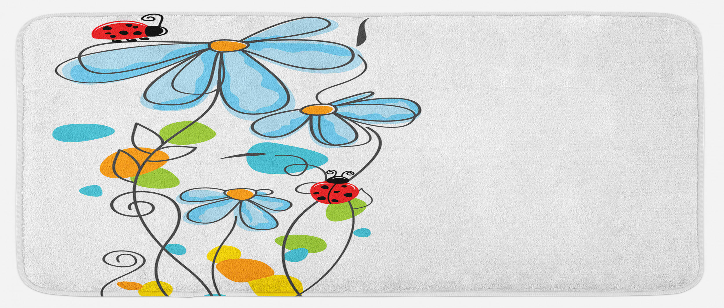 East Urban Home Ladybugs Kitchen Mat | Wayfair