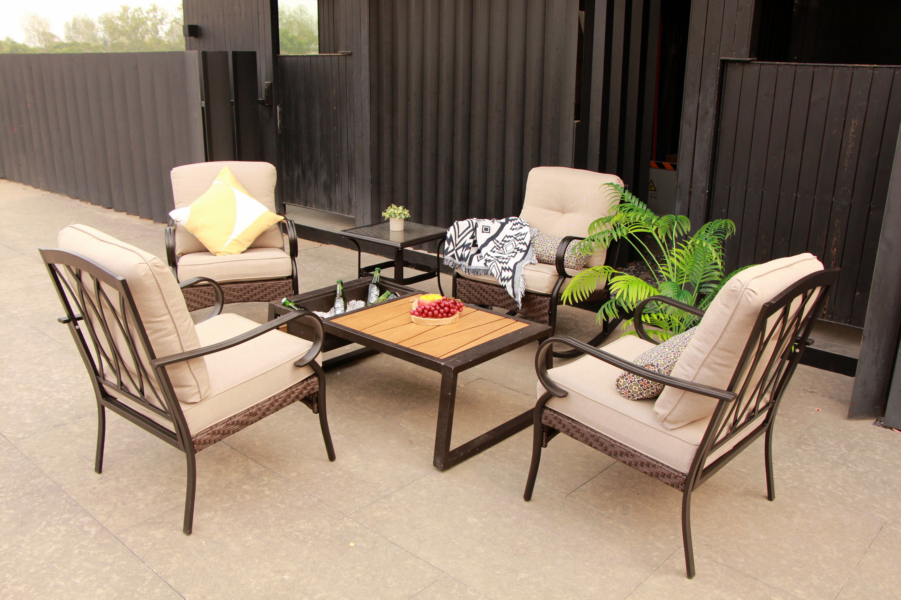 Lark Manor™ 6 Piece Multiple Chairs Seating Group with Cushions | Wayfair