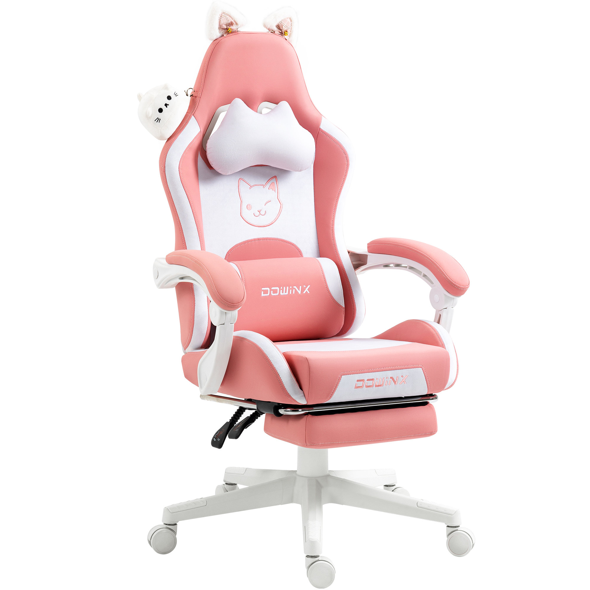 Dowinx Adjustable Reclining Ergonomic Leather Swiveling PC & Racing ...