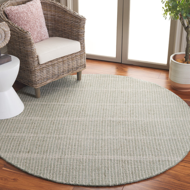 Ebern Designs Vighnesh Hand Tufted Wool Striped Rug | Wayfair