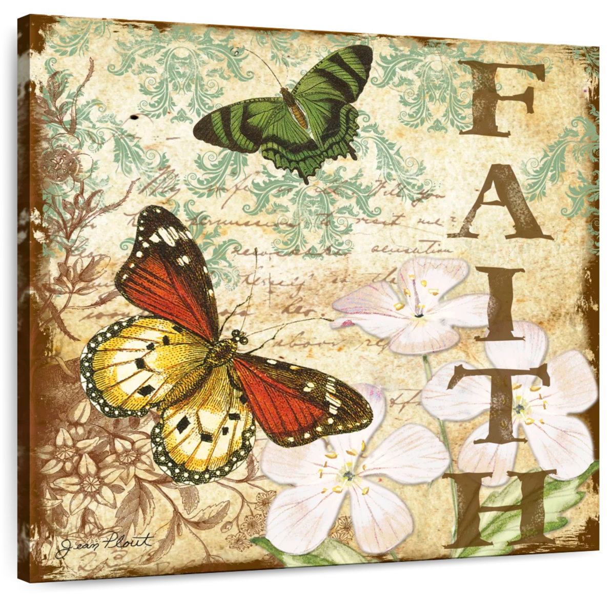 Ebern Designs Tergel Inspirational Butterflies IV | Wayfair