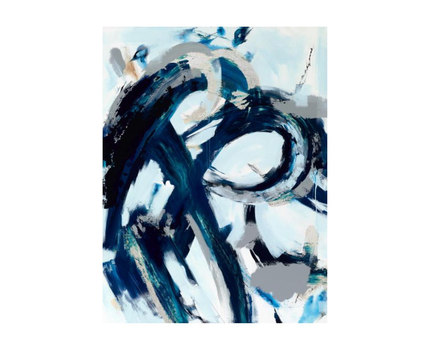 Chelsea Art Studio Black Flow by Derek Shaw - Graphic Art Print | Perigold