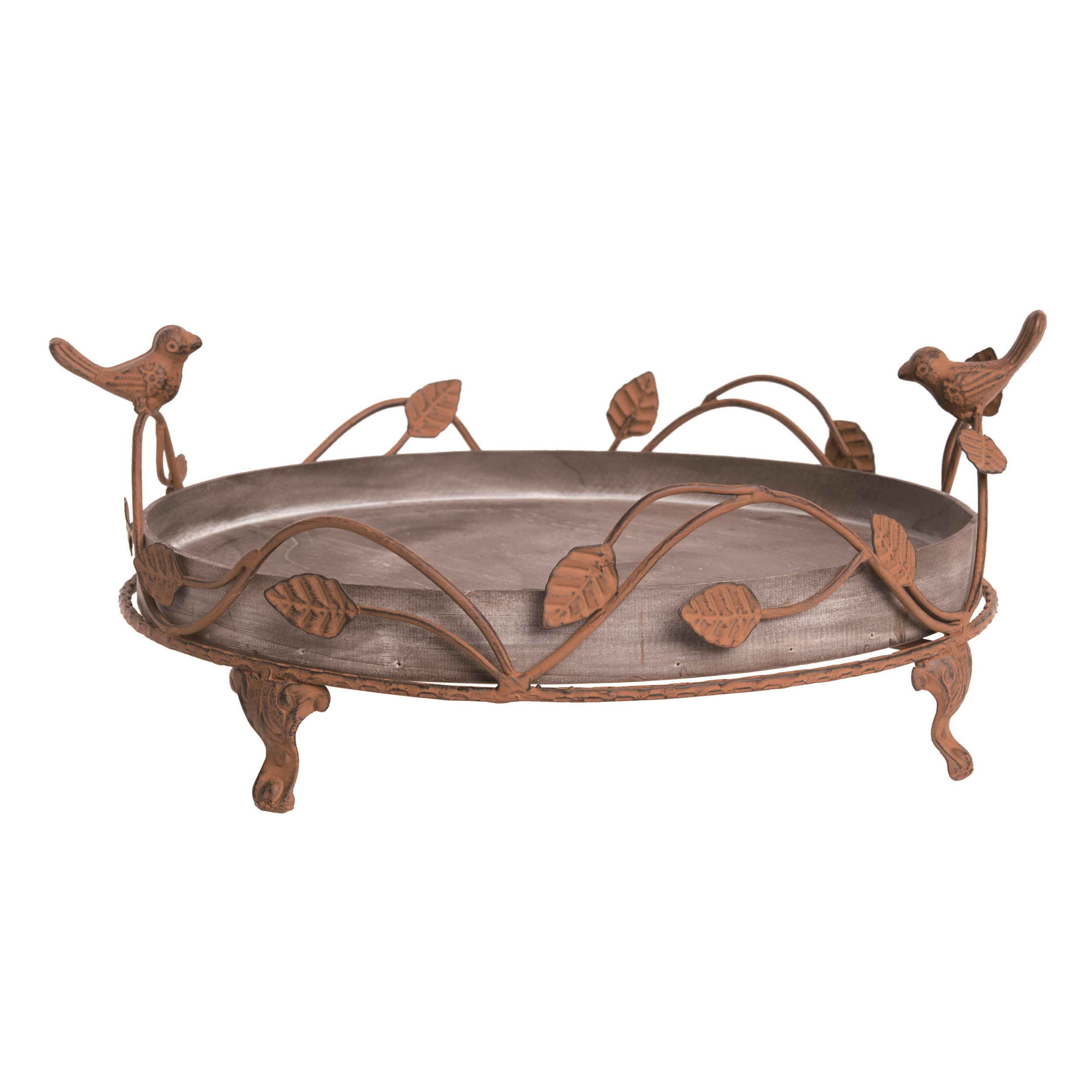 Ophelia & Co. Metal 13.25 in. Multicolor Spring Rustic Bird Display ...