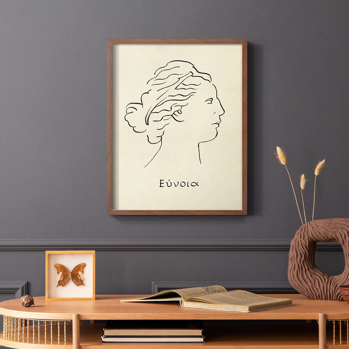 Ebern Designs Greek Blessing I Framed Print - Solid Wood | Wayfair