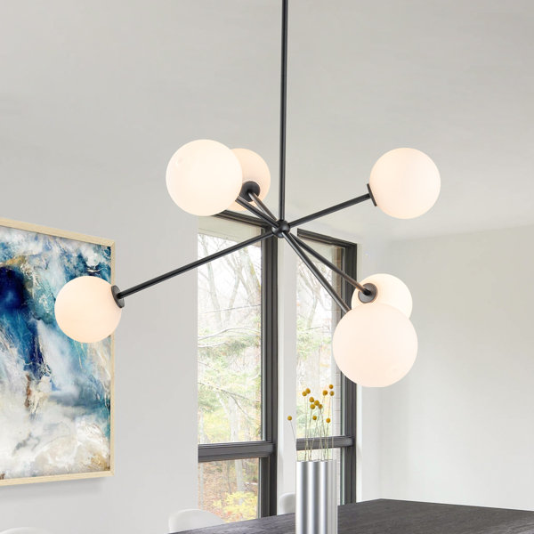 Mercer41 Kaynen 6 - Light Sputnik Sphere Chandelier & Reviews - Wayfair ...