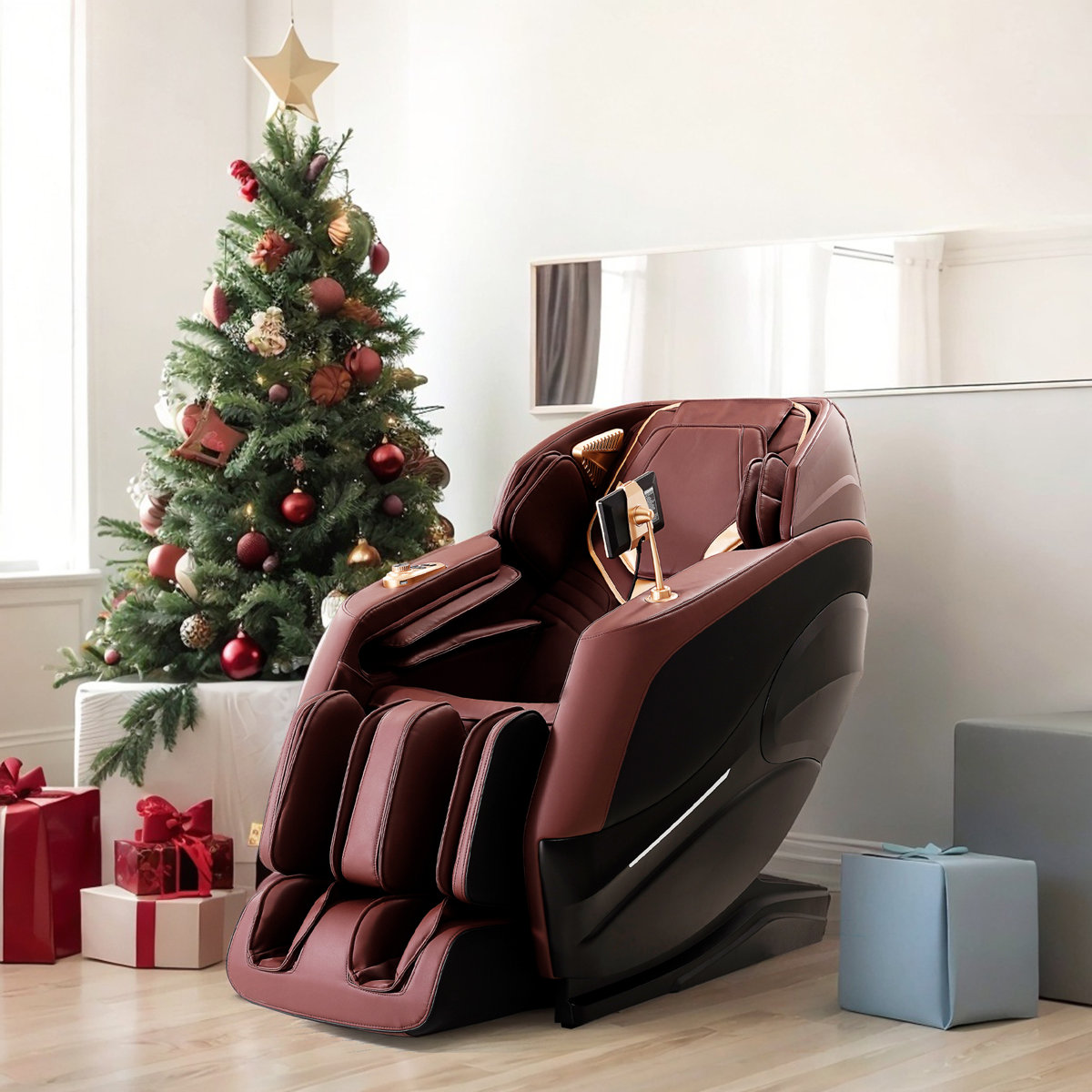 Inbox Zero Larianna Dual SL-Track with 4D Zero Gravity Full Body Airbag ...