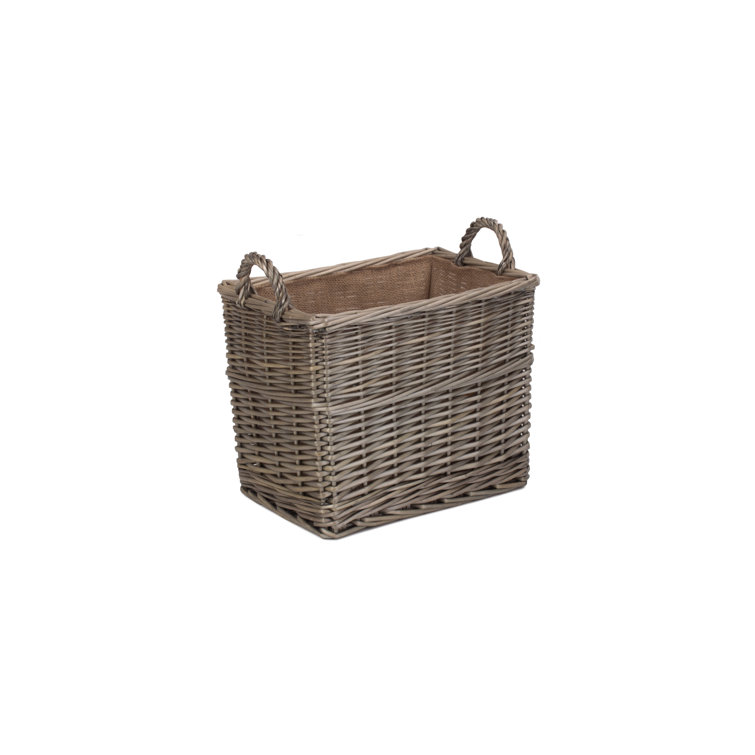 Bay Isle Home Wicker Lined Log Storage Basket | Wayfair.ie