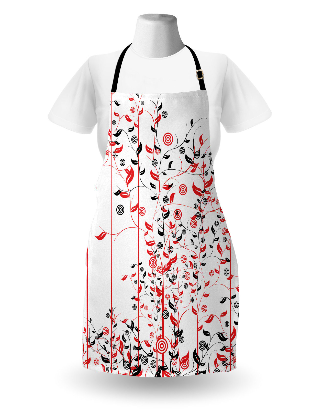 East Urban Home Floral Apron Unisex, Flowers Ivy Swirl Leaves, Adult ...