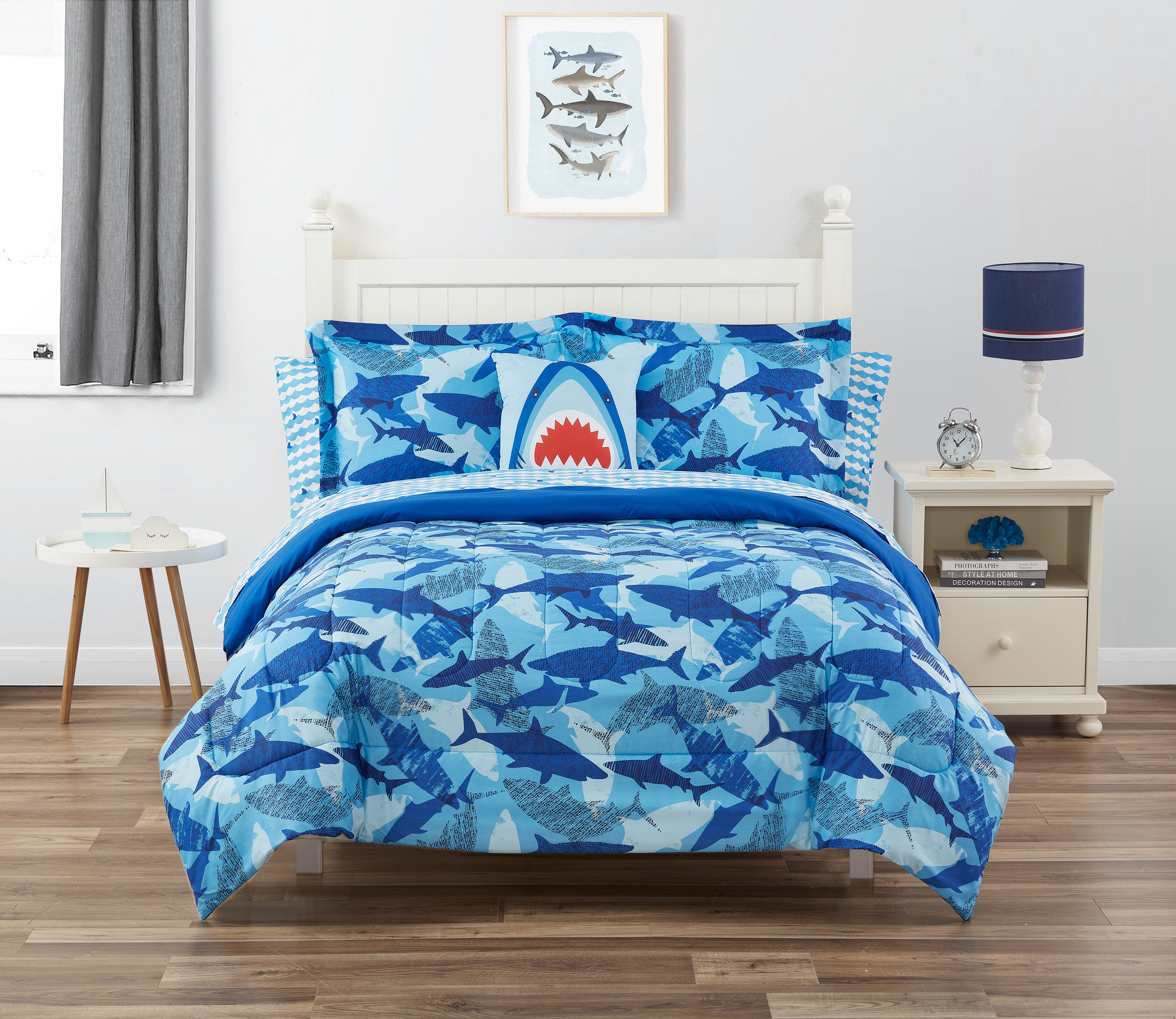 Alex + Bella Shark Bite Microfiber Toddler Bedding Set & Reviews ...