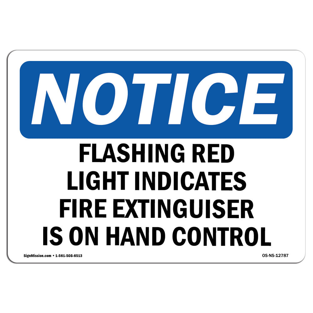 SignMission Flashing Red Light Indicates Fire Extinguisher Sign | Wayfair