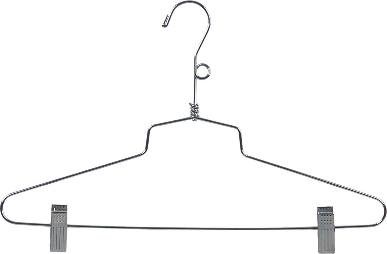 Rebrilliant 16" Metal Combo Hanger with Loop Neck | Wayfair