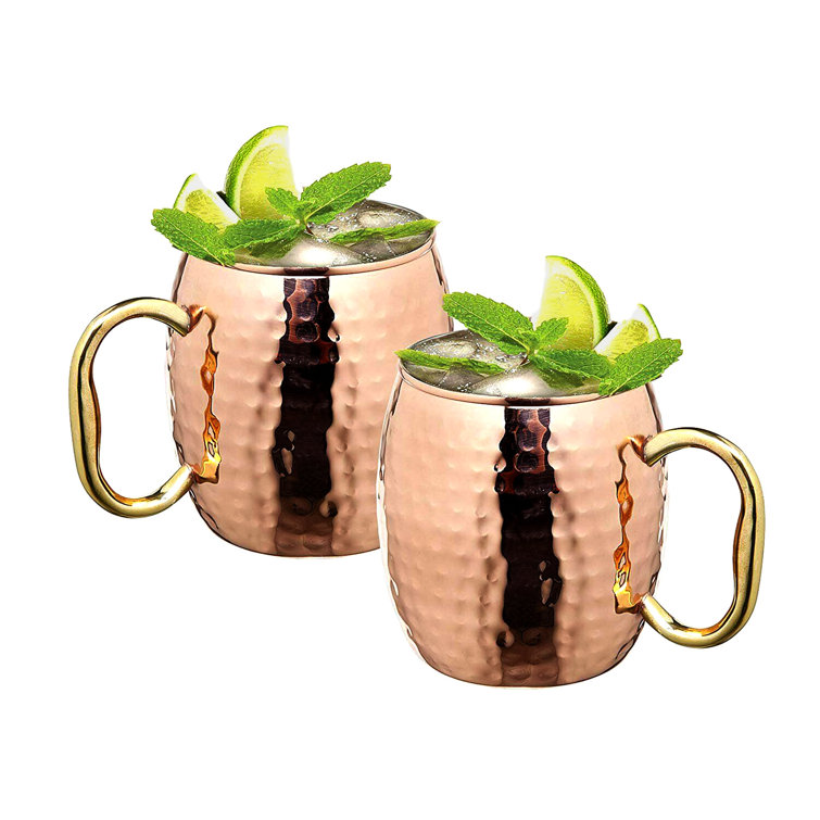 Hammered Moscow Mule Mug Set & Reviews | Birch Lane
