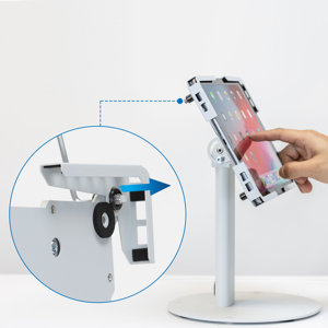 Mount-it Universal Tablet Countertop Stand With Tilt, White | Wayfair