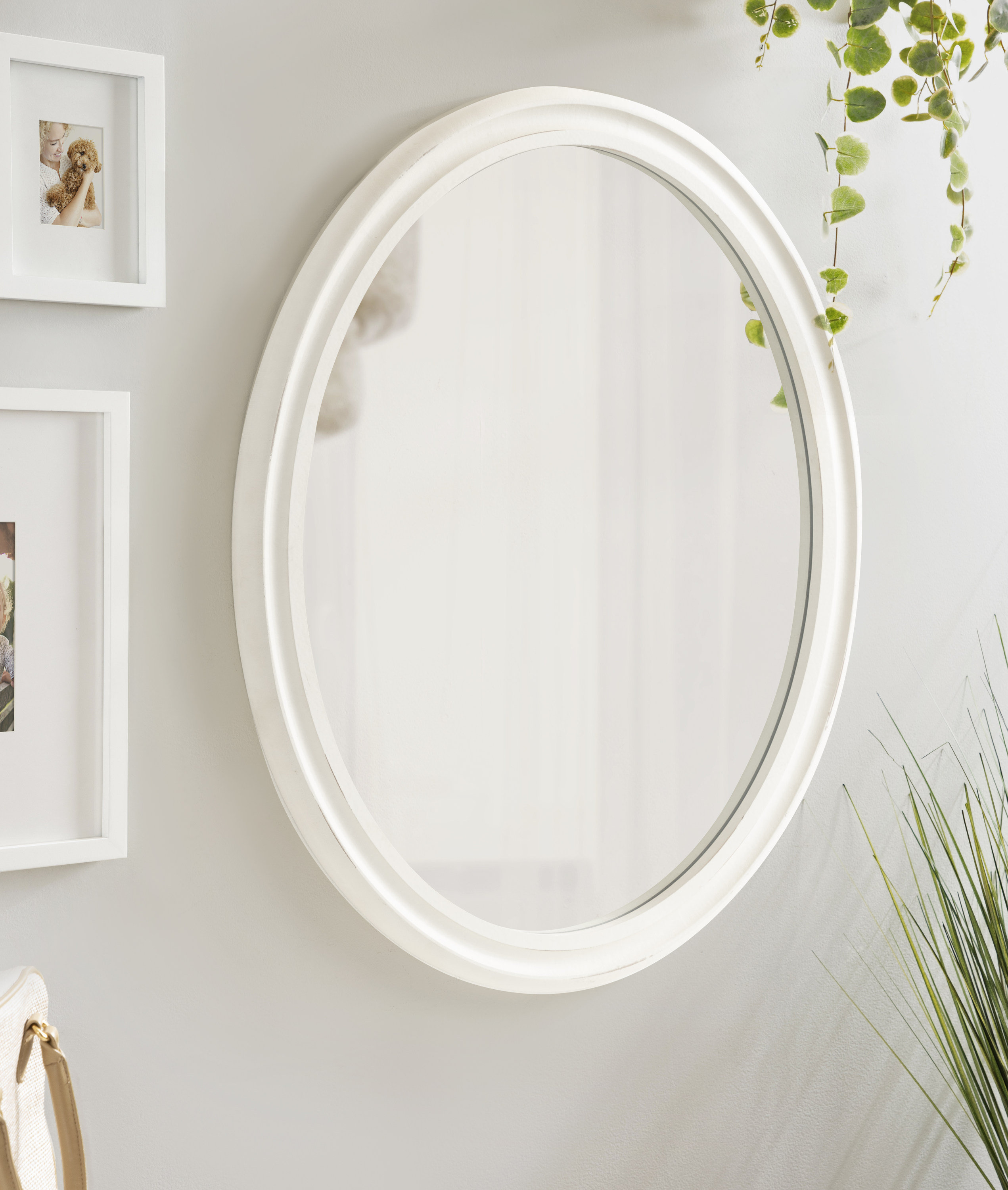 Mistana™ Jorah Distressed Accent Mirror "& Reviews" | Wayfair