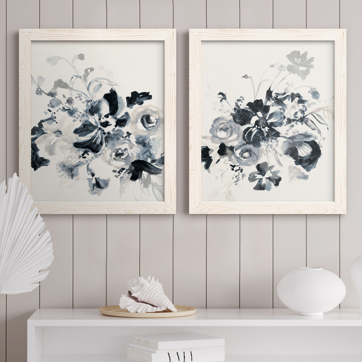 Red Barrel Studio® Floral Entanglement I - 2 Piece Picture Frame ...