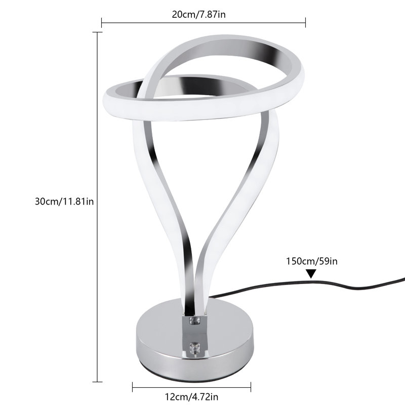 Wrought Studio™ Jahmarni Metal Table Lamp with RGB | Wayfair