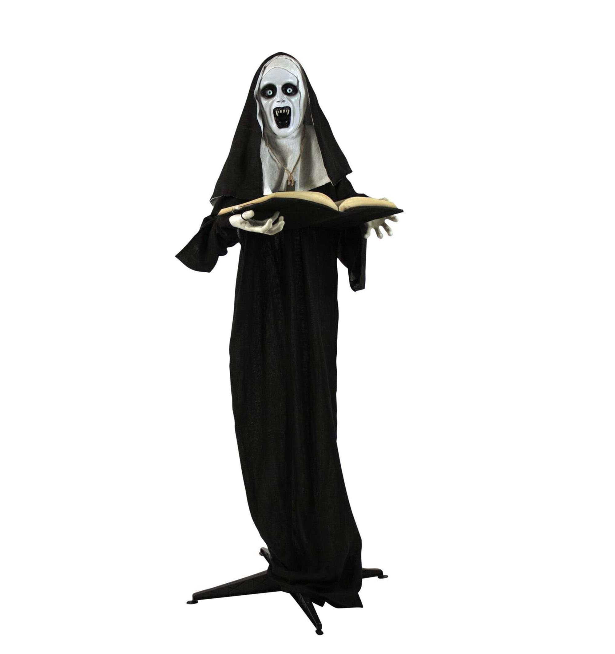 Bloomsbury Market Life-Size Scary Talking Witch Nun Halloween ...
