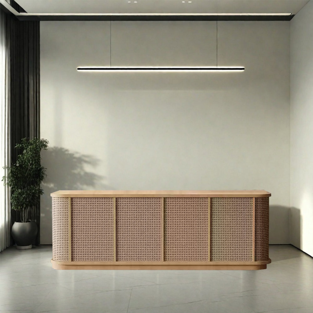 Artistic Soul XKX Premium Furniture Rectangular Modern Front Desk ...