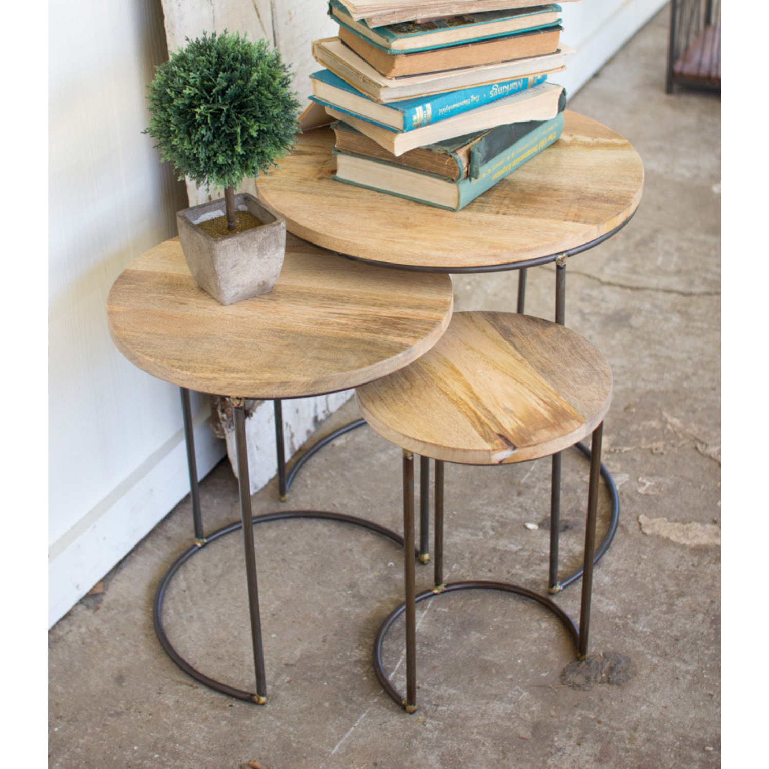 Union Rustic Tables gigognes 3 pièces Pablo et Commentaires - Wayfair ...