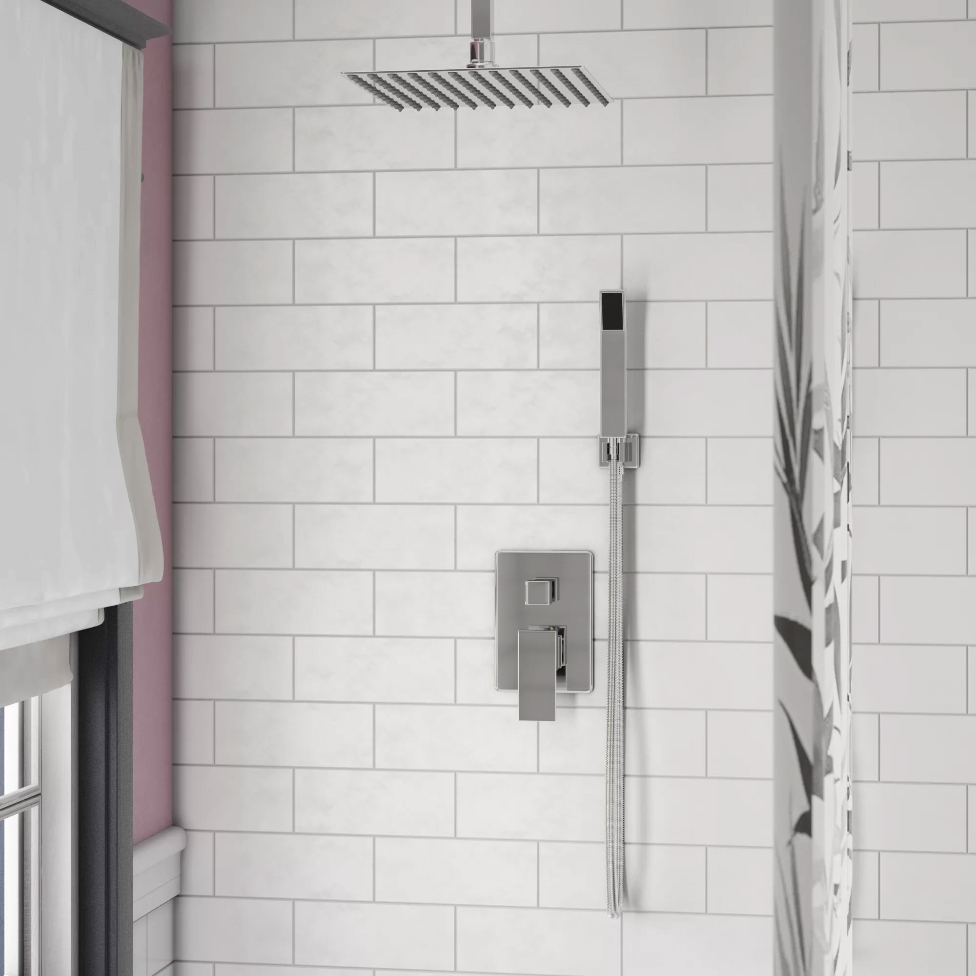 Rebrilliant Cahoon Complete Shower System with Rough in-Valve & Reviews ...