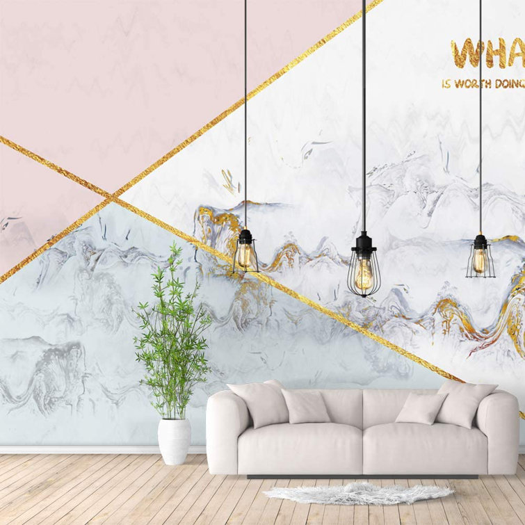 IDEA4WALL Abstract Geometric Theme WMR-WGEOMETRIC-1908-N19 - Wayfair Canada