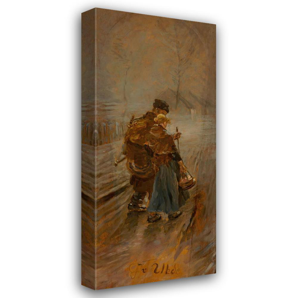 Alcott Hill® "Heavy Gait" by Fritz Von Uhde - Gallery Wrap Canvas Wall ...