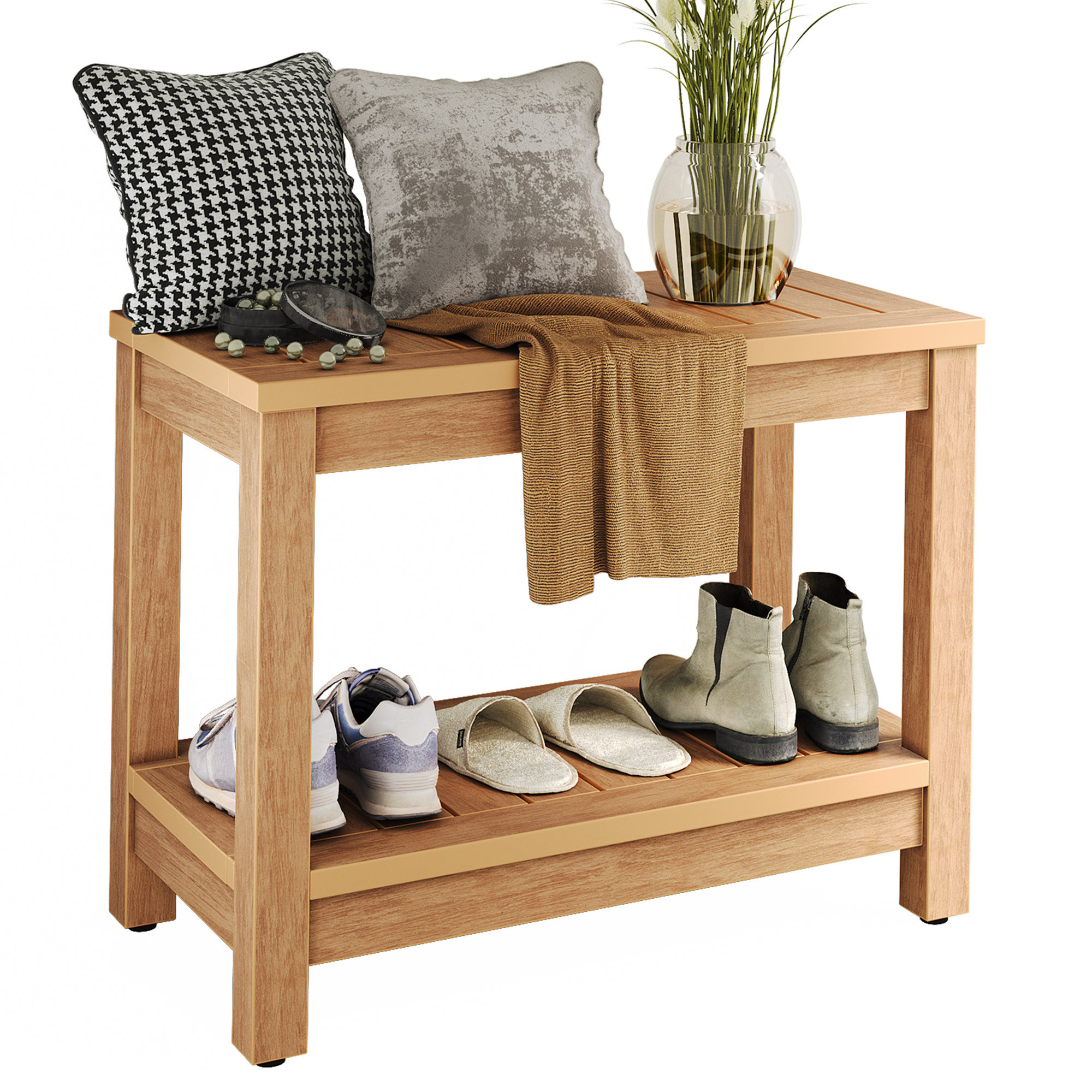 Rebrilliant Nymir 234 W Polystyrene Shower Bench Wayfair