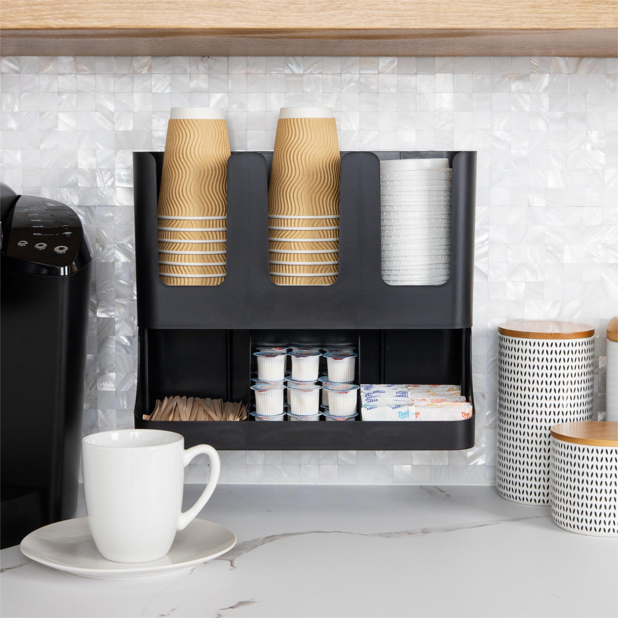 Latitude Run® Upright Breakroom Coffee Condiment And Cup Storage ...