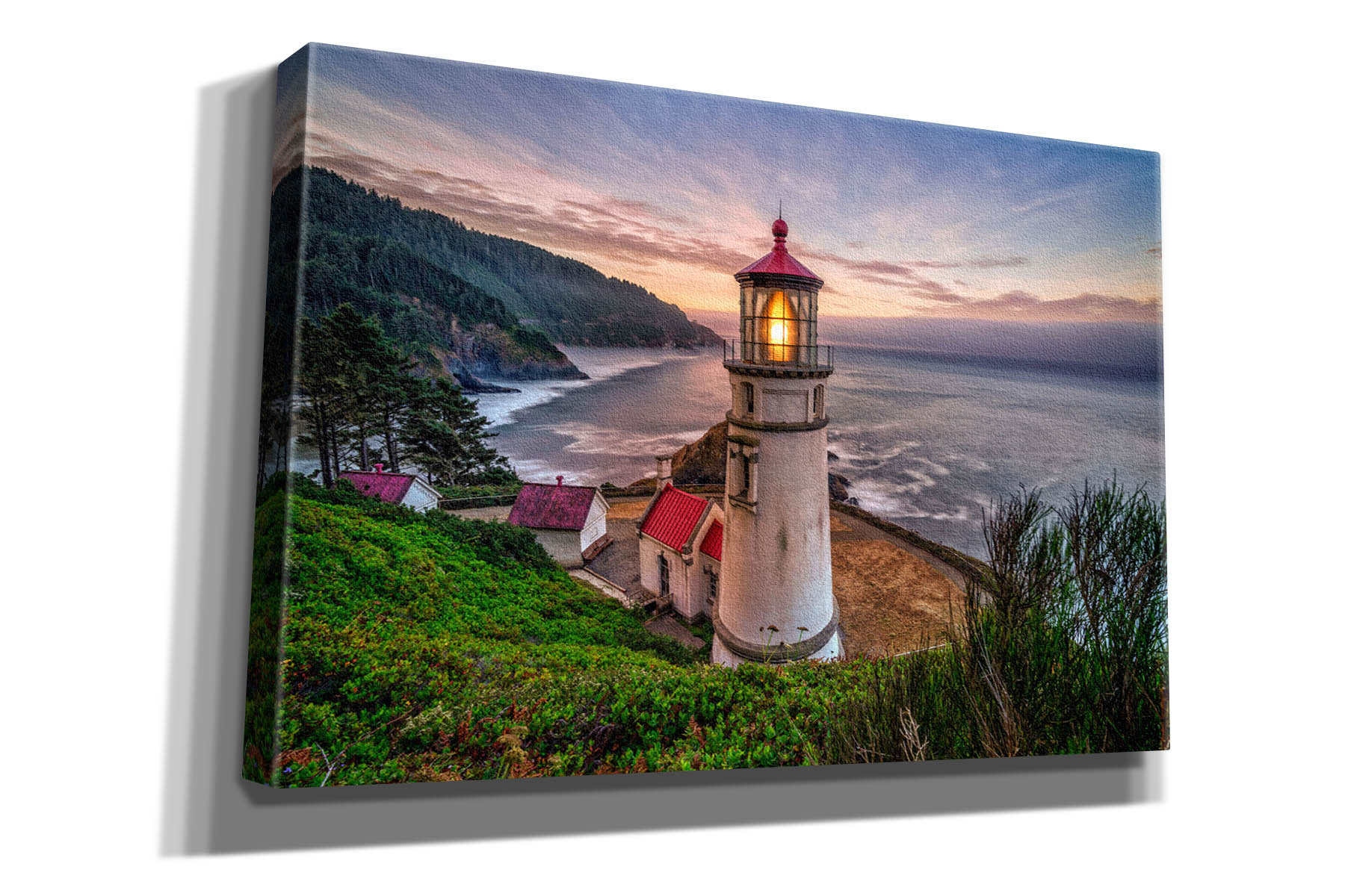 Breakwater Bay Swanscombe Heceta Head Lighthouse On Canvas by Rick Berk ...