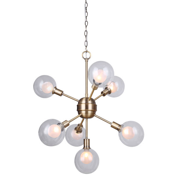 Everly Quinn Zelie 12 - Light Dimmable Sputnik Sphere Chandelier ...