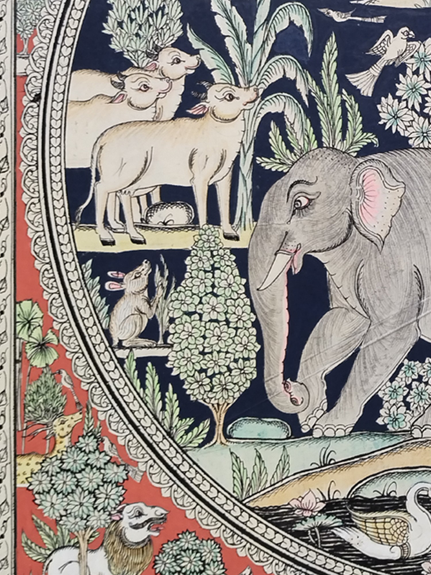 Exotic India Family Of Jungle | Natural Color On Handmade Sheet | By ...
