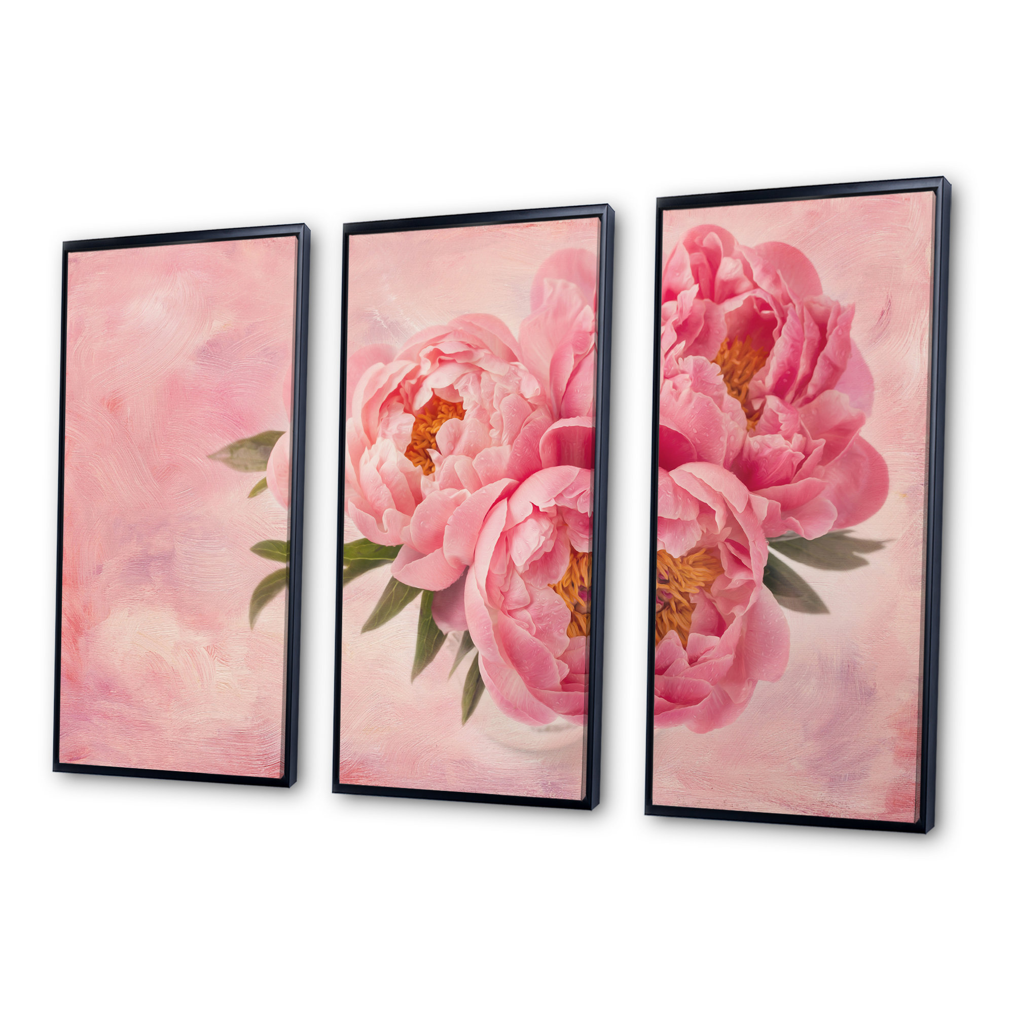 Ophelia & Co. Pyramide de pierres sur sable symbolisant le zen - ensemble d'art mural sur toile ...