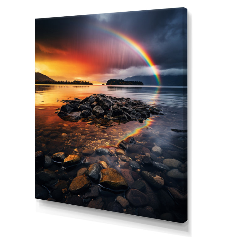 Dovecove Rainbow Grayscale Spectrum On Canvas Print - Wayfair Canada
