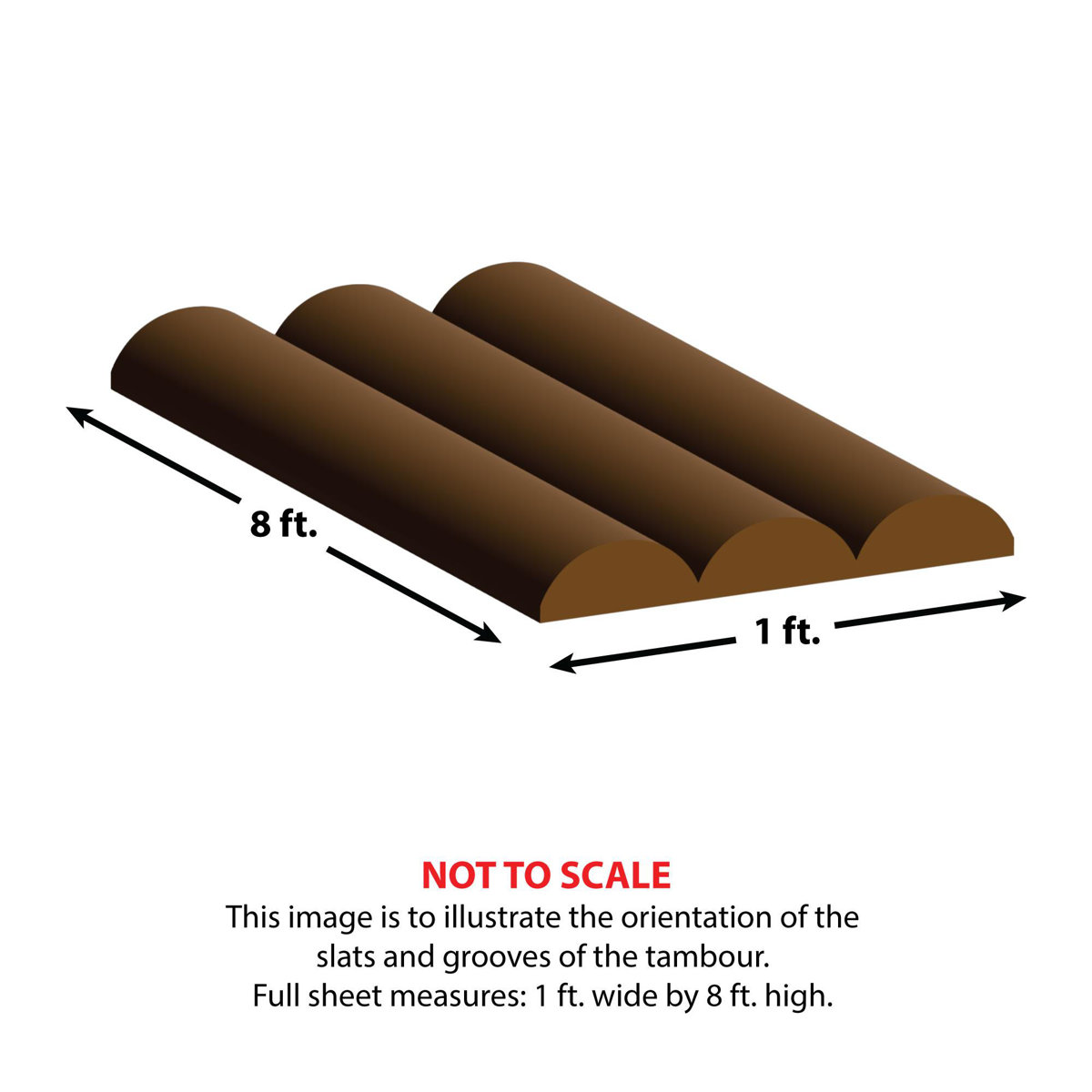 Architectural Products by Outwater L.L.C. Outwater 1' Wide X 8' High X ...