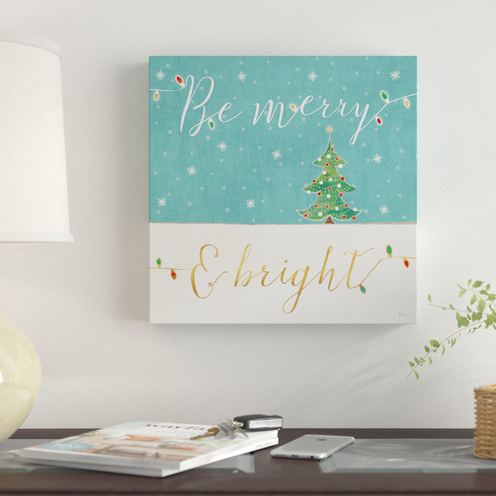 The Holiday Aisle® 'Underlined Christmas II' Graphic Art Print on ...