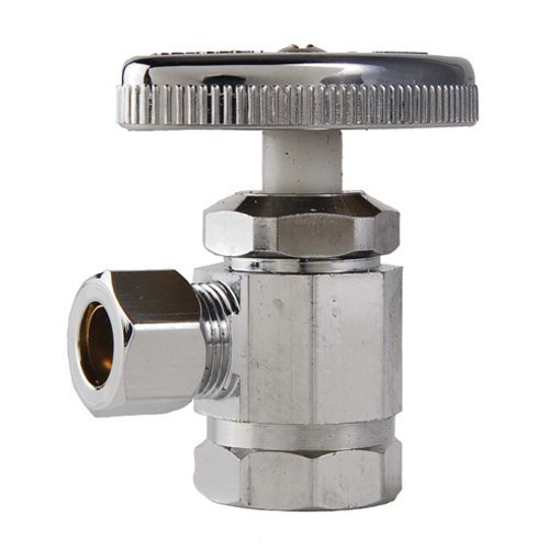Avalon Angle Stop 1/2"FIP X 1/4"OD Chrome Plated Brass | Wayfair