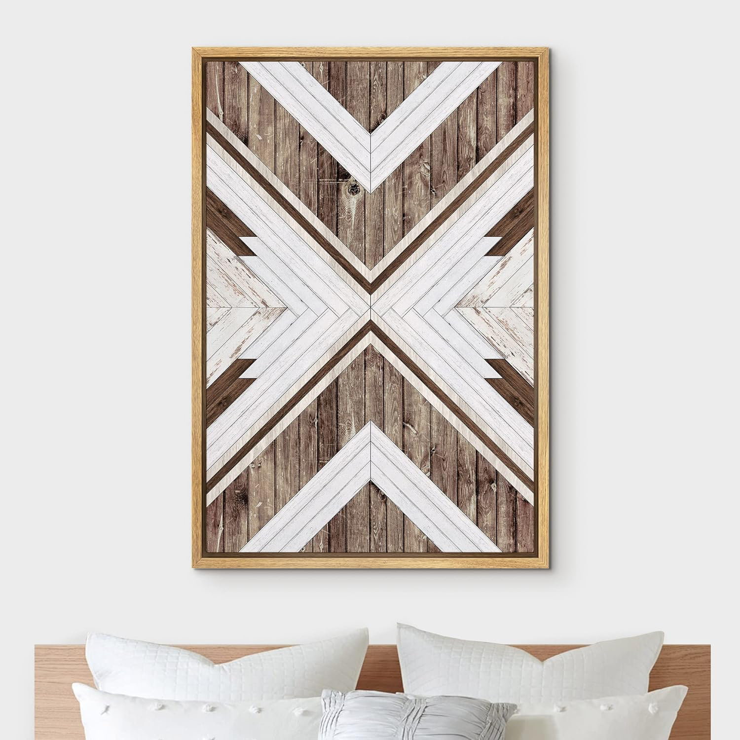 IDEA4WALL Geometric Western Shape Western Decor Brown Duotone Polygon ...