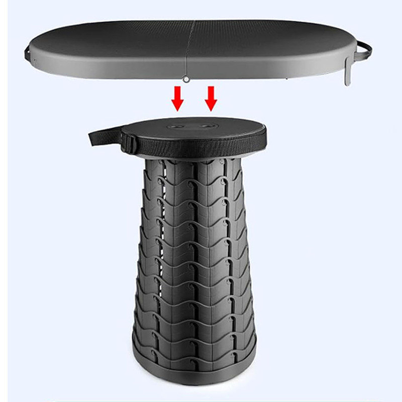 Arlmont & Co. Folding Stool 440lb Load Capacity, 2-in-1 Lightweight ...