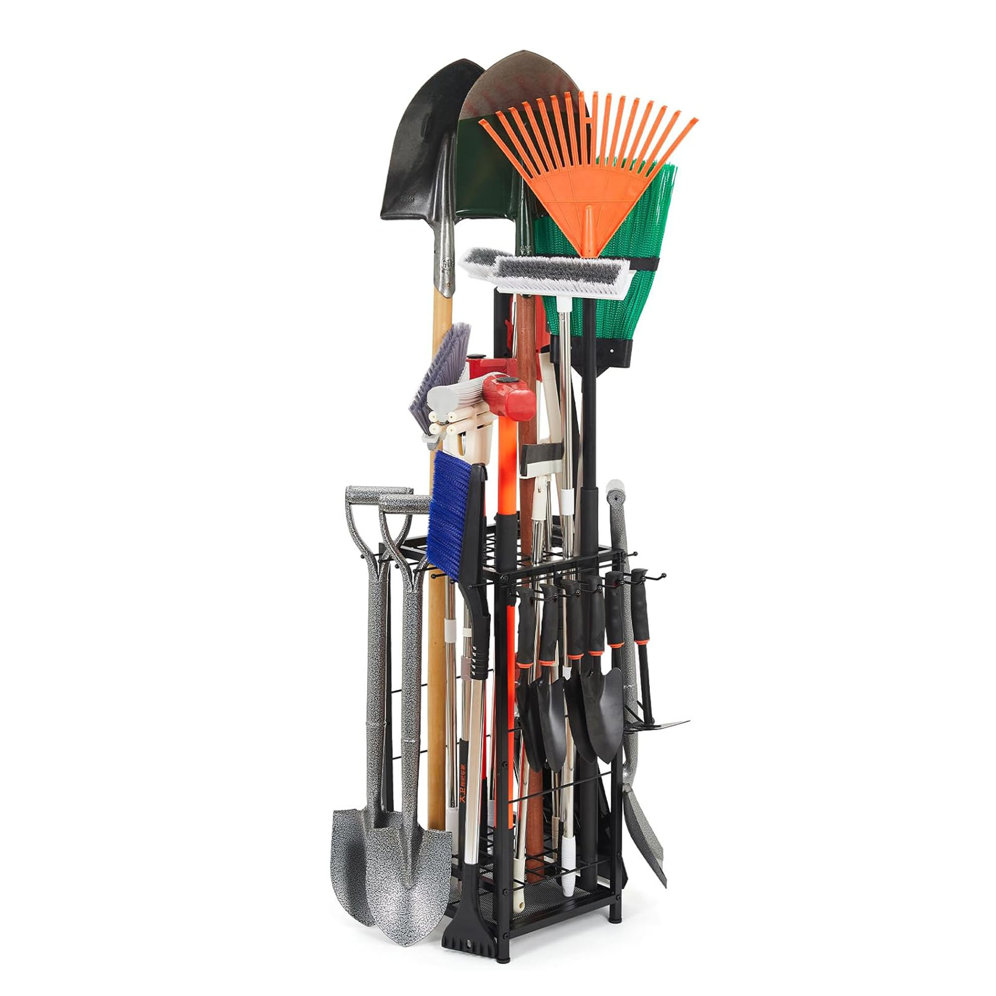 17 Stories Garden Tool Organizer Holds 50 Long-Handled Tools/Rakes ...