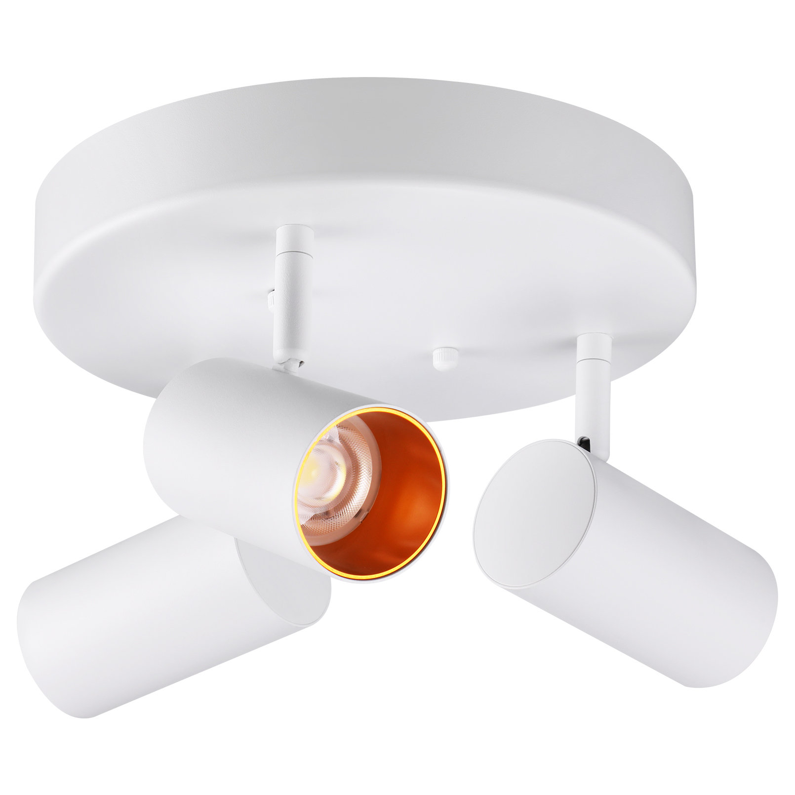 LEDVANS 5CCT 3-Light Ceiling Track Spotlights Dimmable, 5 Colour ...