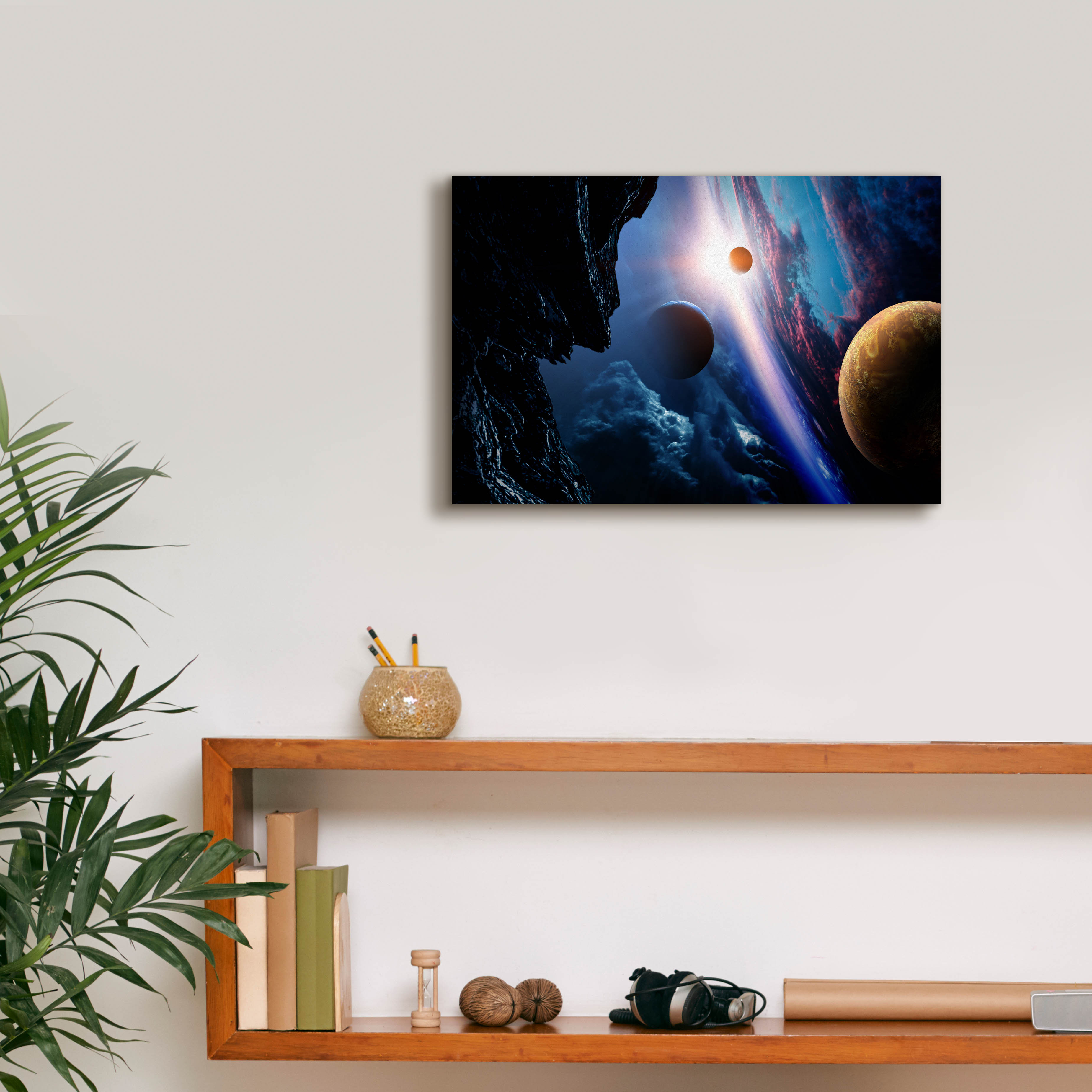 Latitude Run® Epic Graffiti 'Space With Planets' By Epic Portfol Space ...