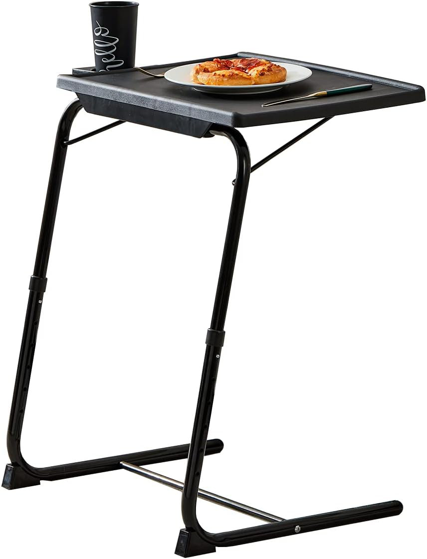 Latitude Run® TV Tray Table, Adjustable TV Dinner Table For Eating On ...
