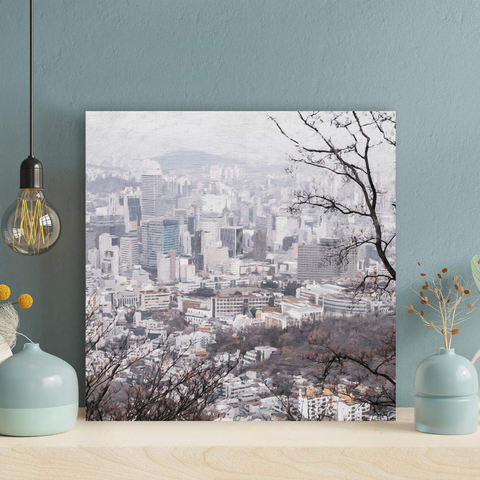 Latitude Run® Bare Tree Near City Buildings During Daytime - 1 Piece ...