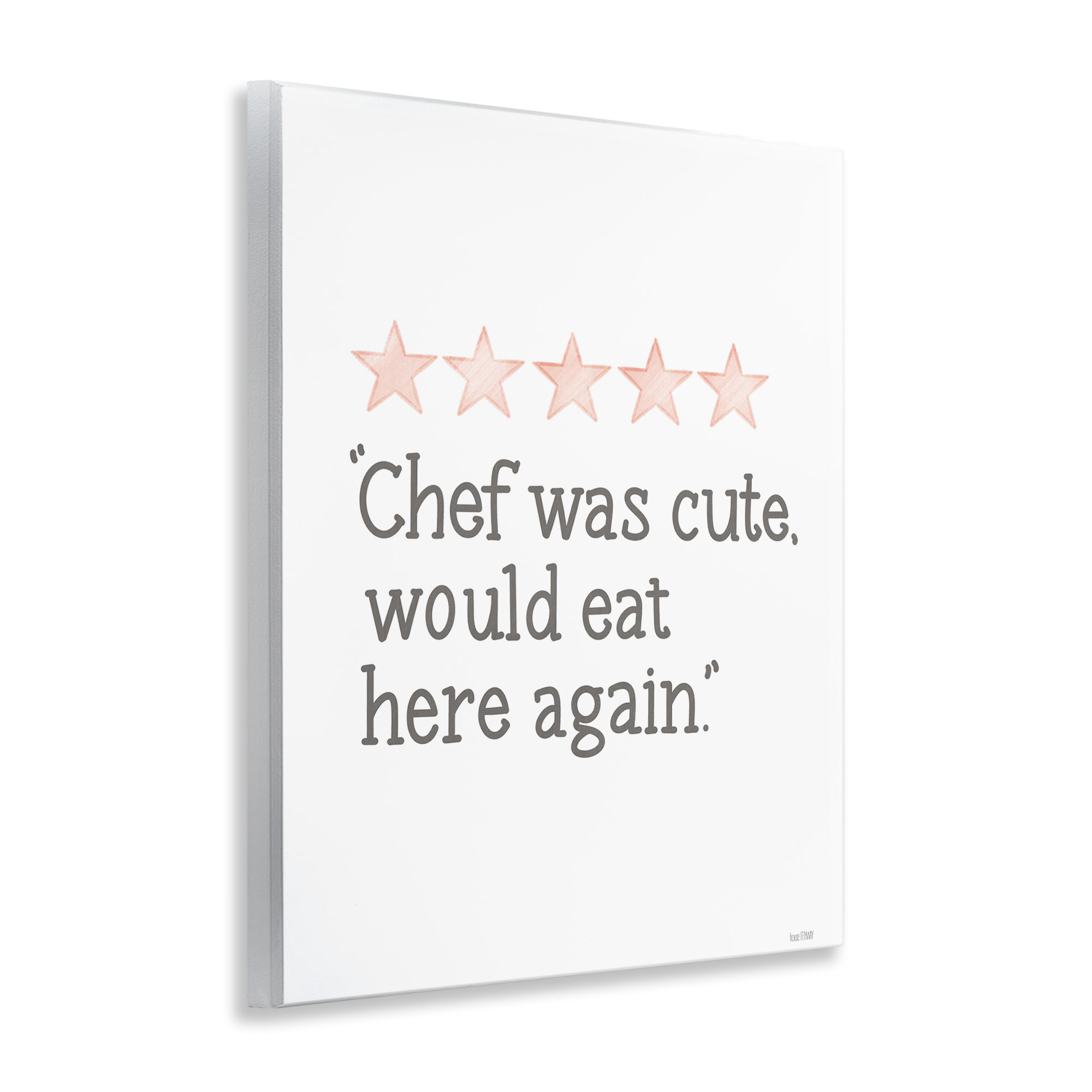 Highland Dunes Cute Chef Funny Rating Wall Plaque Art by House Fenway ...