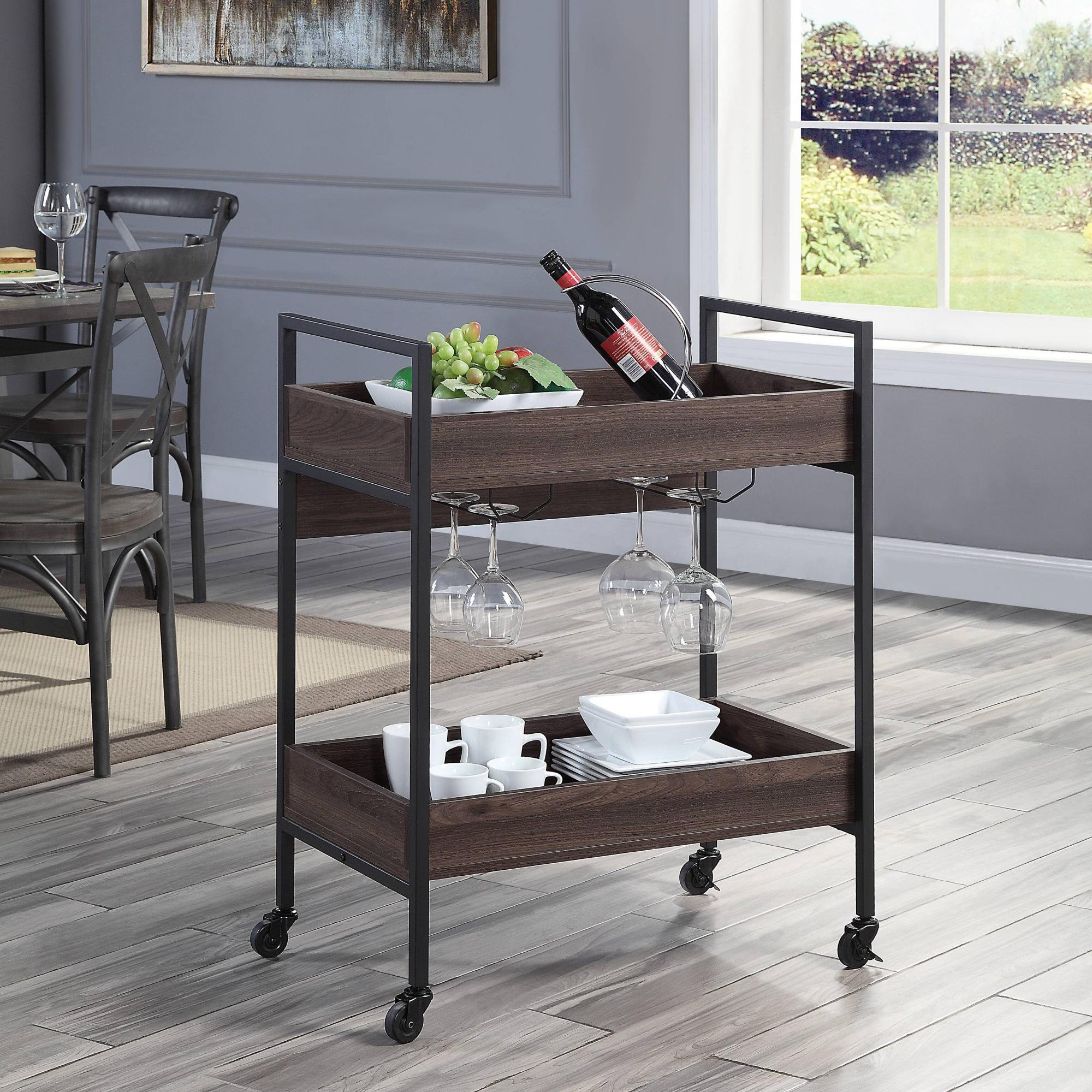 17 Stories Modern Minimalist Design Bar Cart | Wayfair