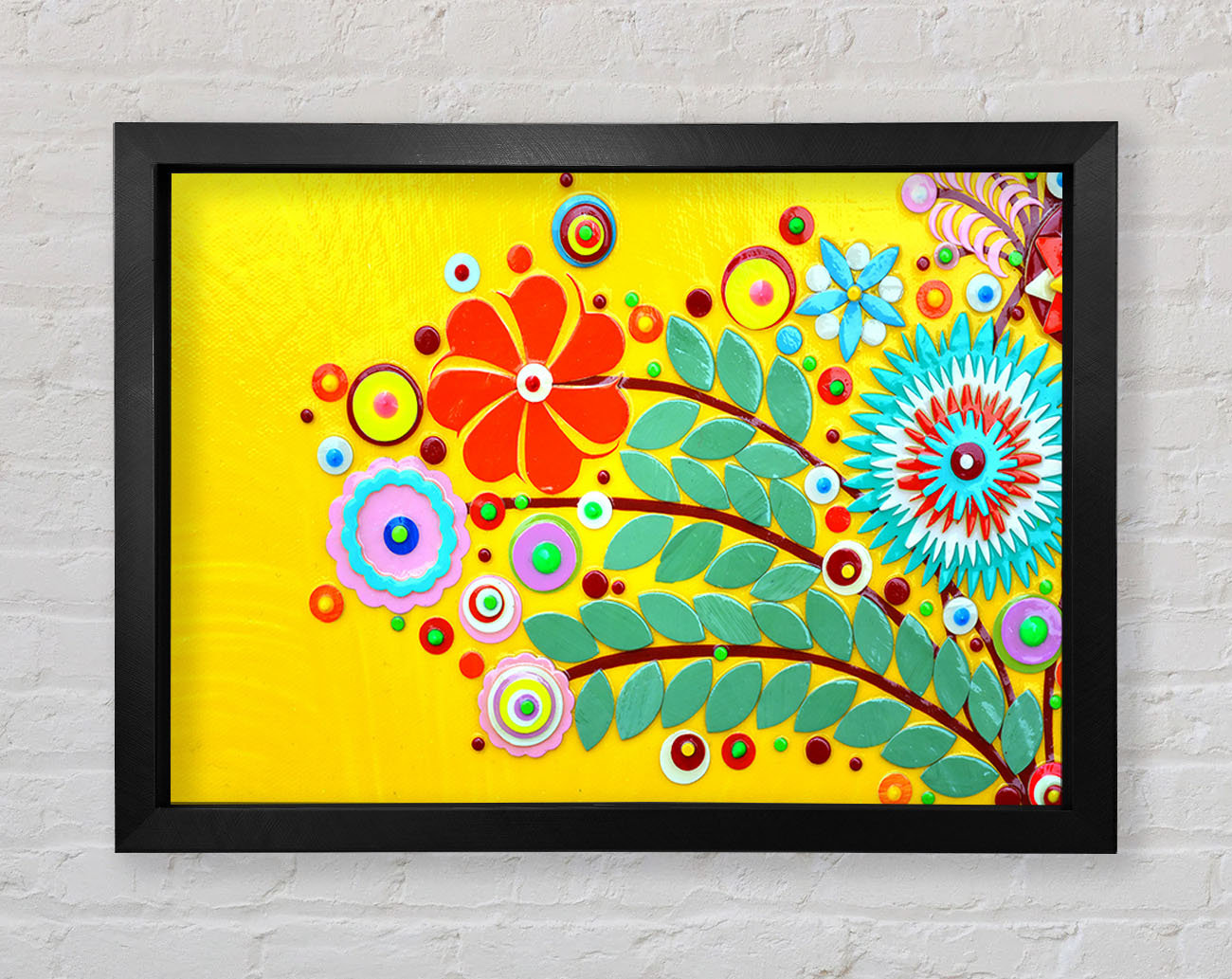 Latitude Vive Circus Flowers Framed Print | Wayfair.co.uk